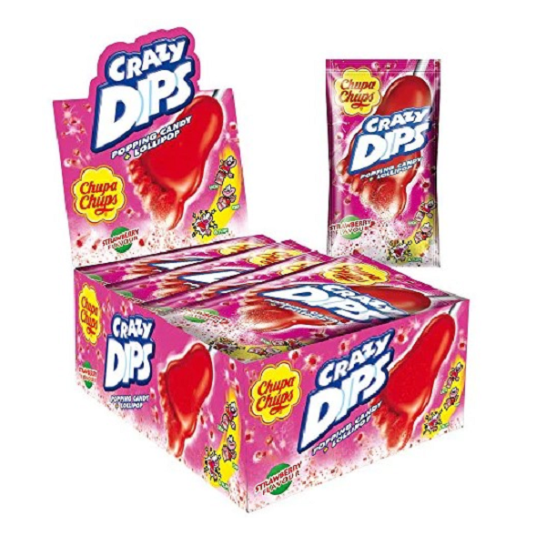 Chupa Chups Crazy Dips Lollipop And Dip 14g The Candy Co