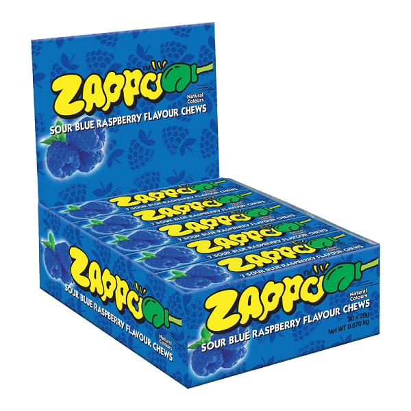 Zappo Blue Raspberry 29g | The Candy Co